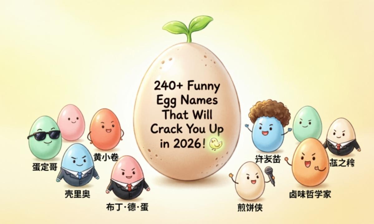 240+ Funny Egg Names to Crack You Up (2026 List)