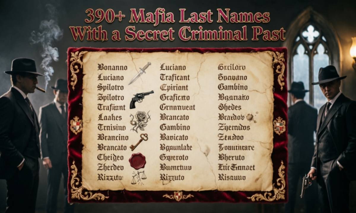400+ Mafia Last Names with Dark Criminal Secrets