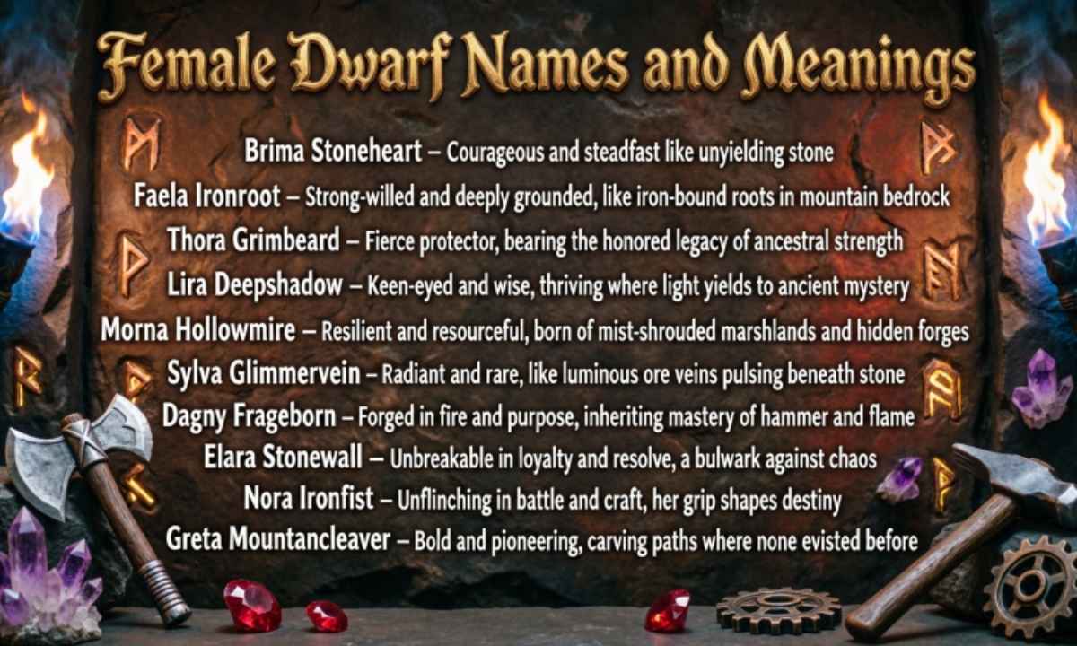 220+ Female Dwarf Names for Fantasy Worlds
