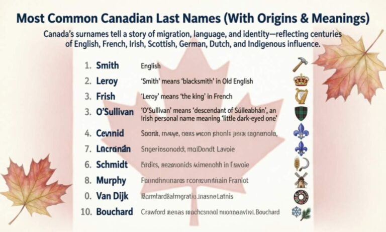 300+ Canadian Last Names with Meanings & Cultural Roots