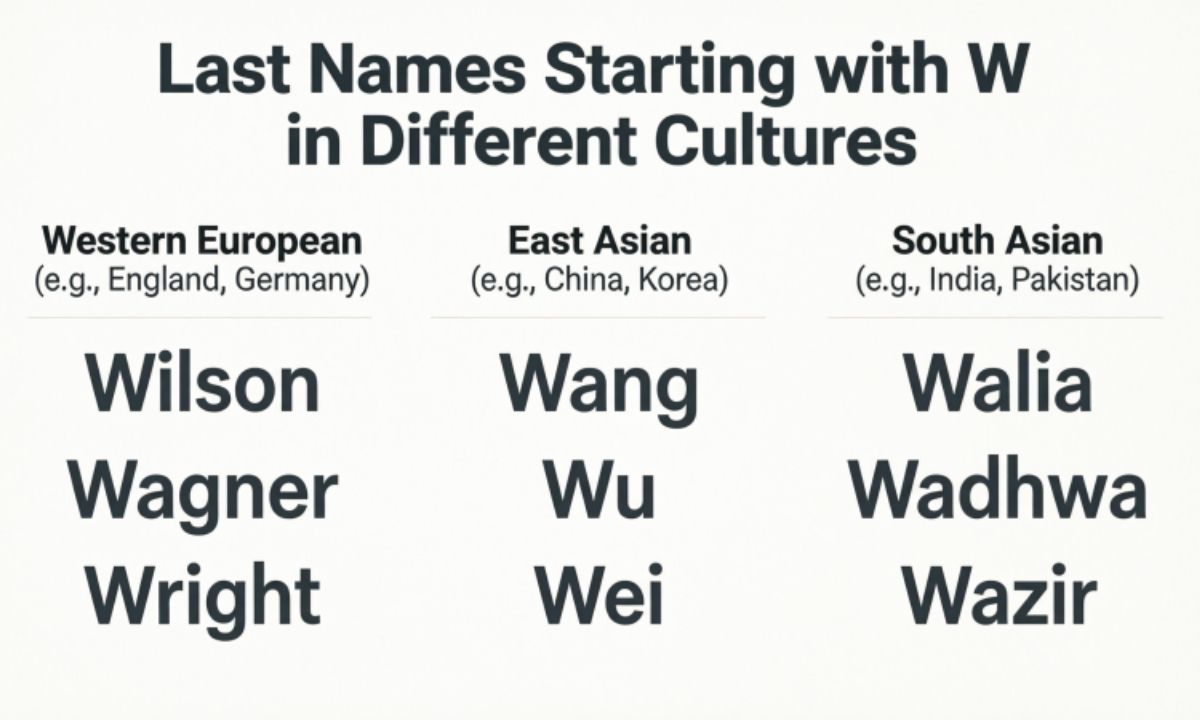 320+ Best Last Names that Start with W