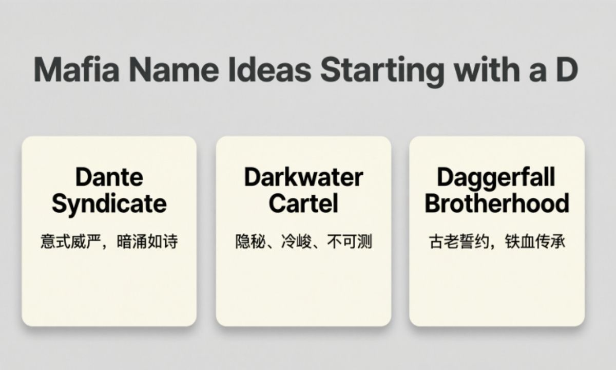 200+ Mafia Names for Gangster Characters (Cool & Unique)