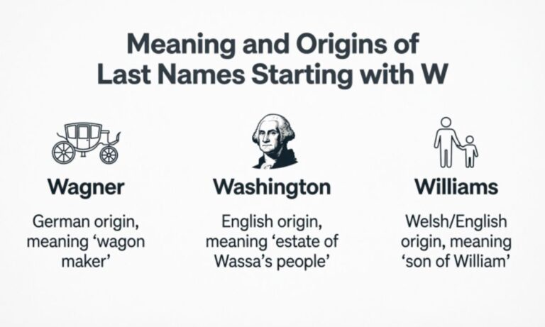 320+ Best Last Names that Start with W